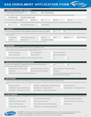Fillable Online SAS Enrolment Application Form VET Investment Plan ...