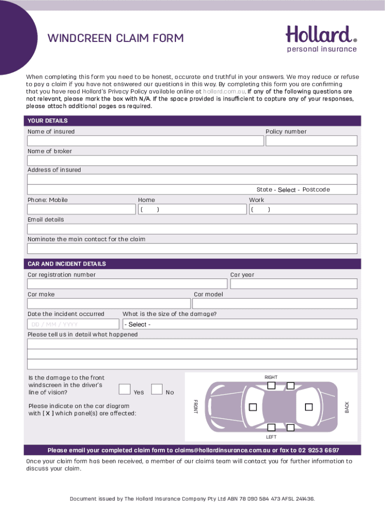 Fillable Online Documentation: The Key to a Successful Insurance Claim ...