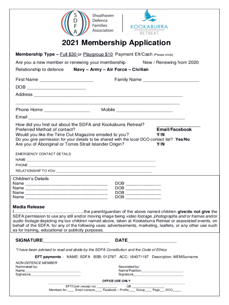 Fillable Online 2021 Group Membership Application Form - LCANZ Fax Email Print - pdfFiller