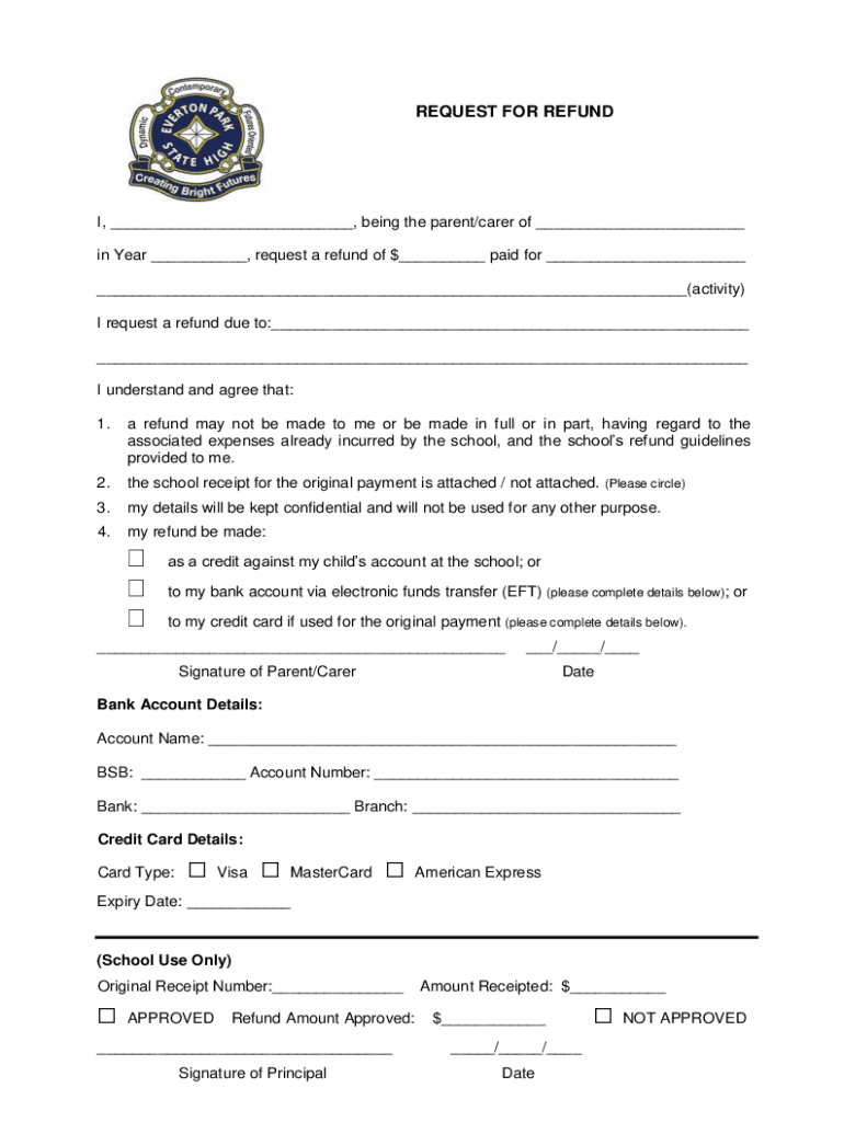 Fillable Online evertonparkshs eq edu Sandgate District State High ...