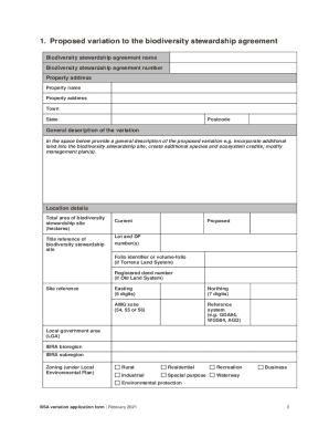 Fillable Online Apply for a biodiversity stewardship agreementBCTBiodiversity stewardship ...