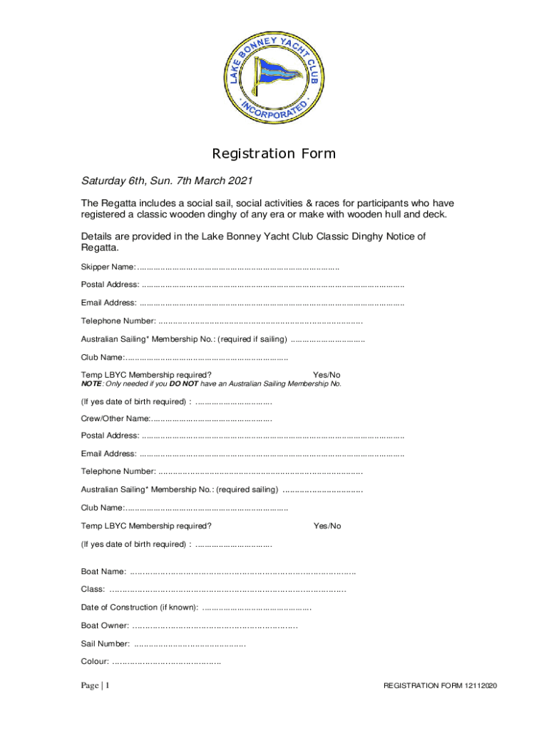 Fillable Online REGISTRATION FORM-2.rtf Fax Email Print - pdfFiller