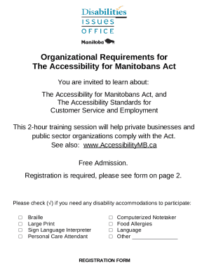 Accessible Customer Service and Employment Standards Doc Template ...