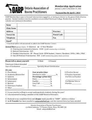 Fillable Online Complete This Form DUES STRUCTURE January 1, 2021 ...