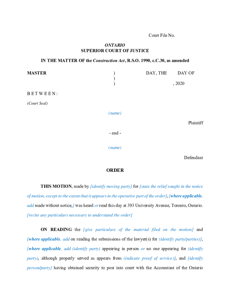 Fillable Online vacating order form rev 20200501 Fax Email Print ...