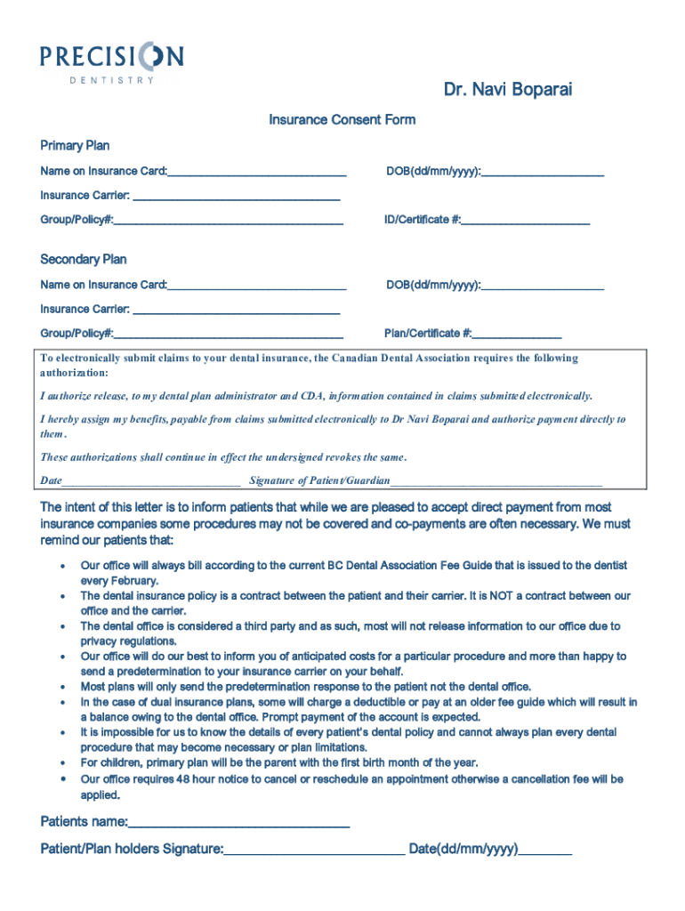 Fillable Online NP Insurance form Fax Email Print - pdfFiller