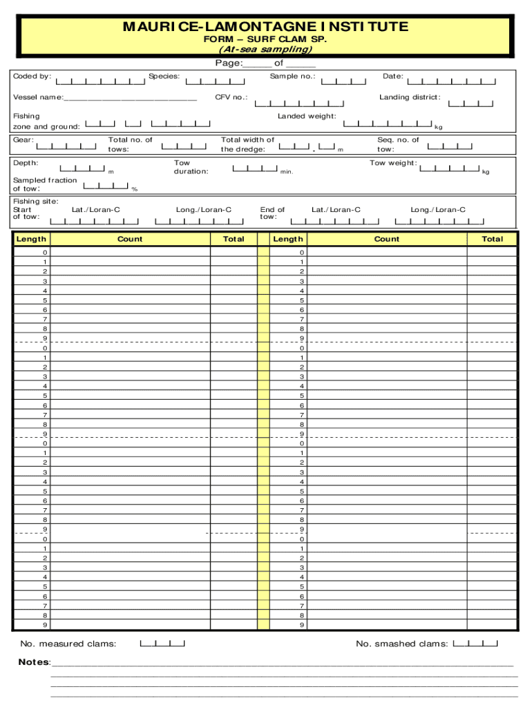 Fillable Online (At-sea sampling) Fax Email Print - pdfFiller