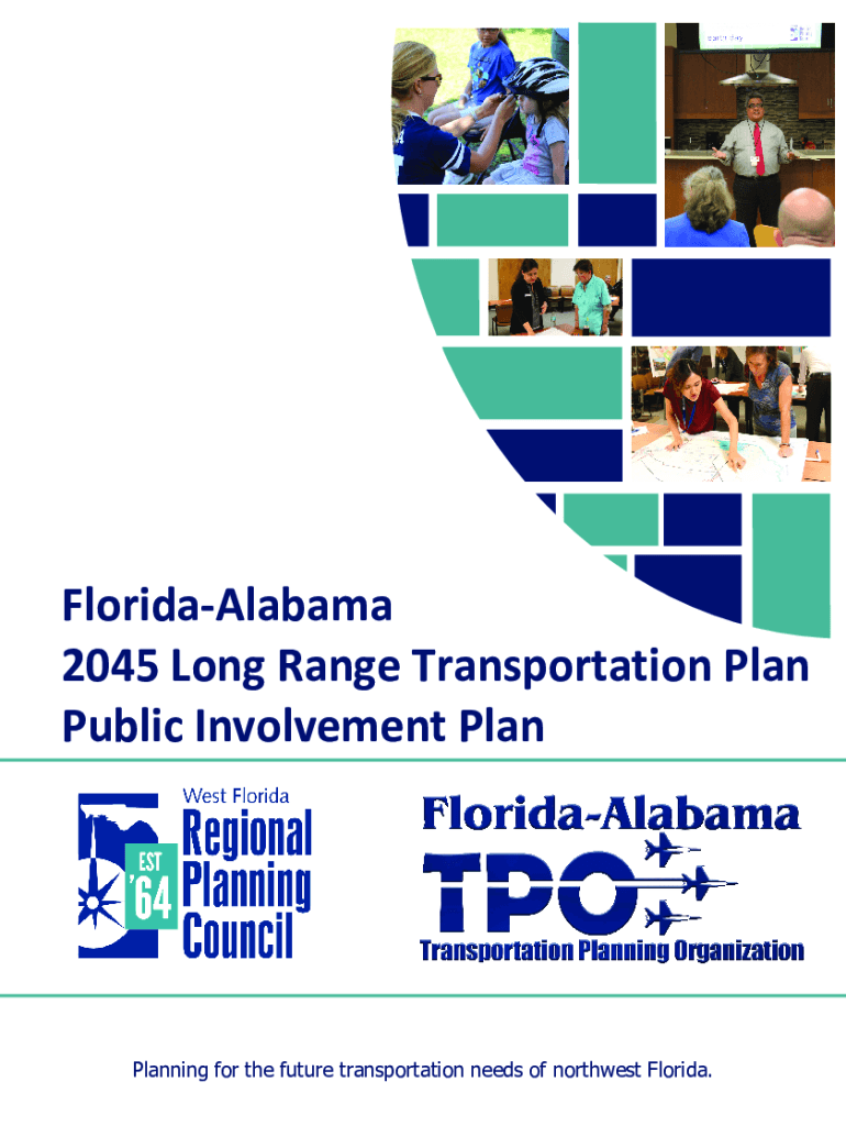 Fillable Online Florida-Alabama 2045 Long Range Transportation Plan ...