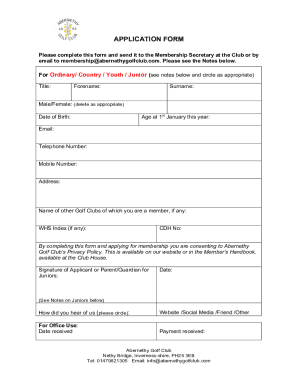 Fillable Online 17+ Sample Club Application Templates - PDF, DOCFree ...