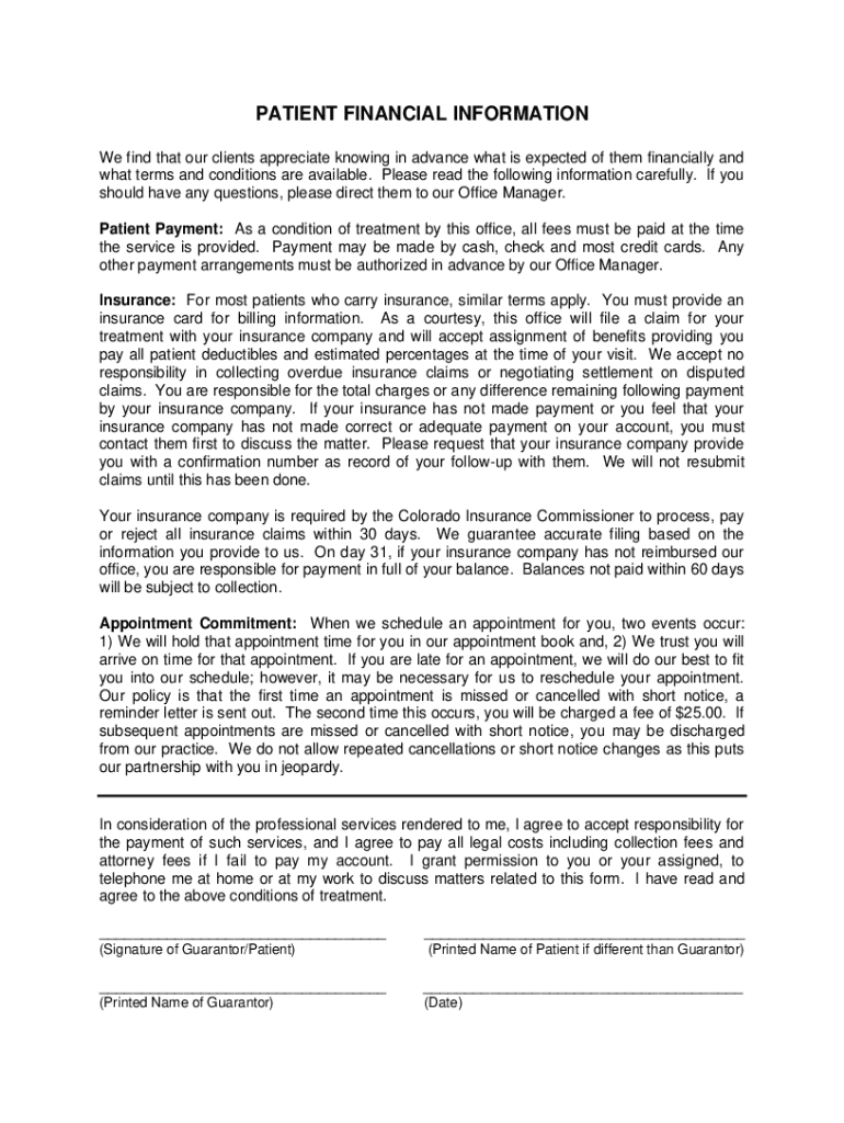 Fillable Online A Better Patient Financial Journey Relies on These 6 ...