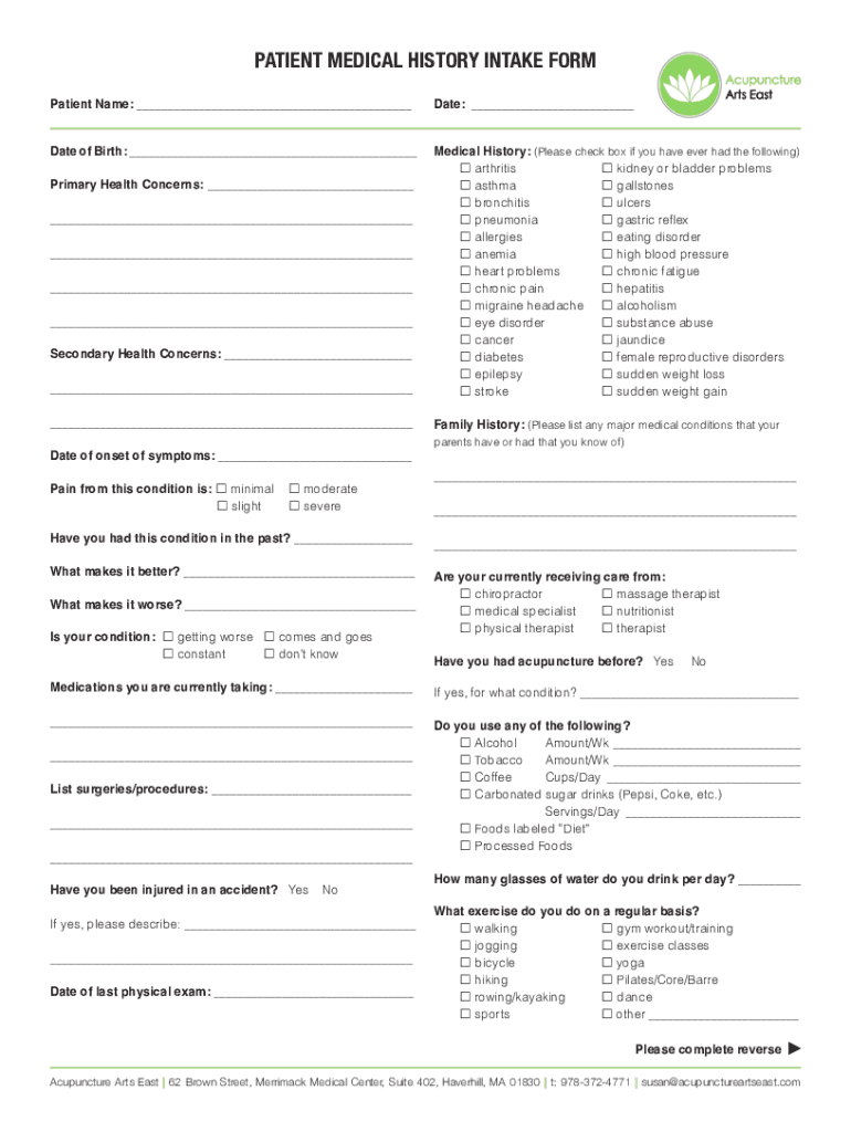 Fillable Online INITIAL PATIENT HISTORY Page 1 of 6 - UPMC Fax Email Print - pdfFiller