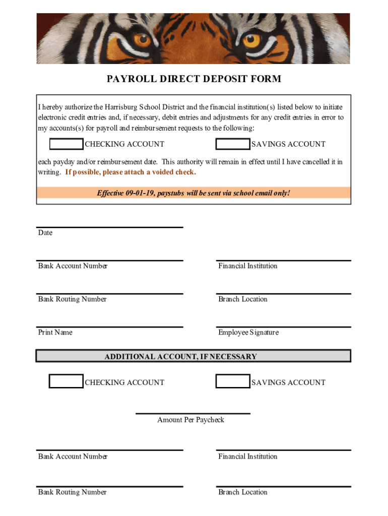 Fillable Online Direct Deposit Authorization Form - Harris County ...