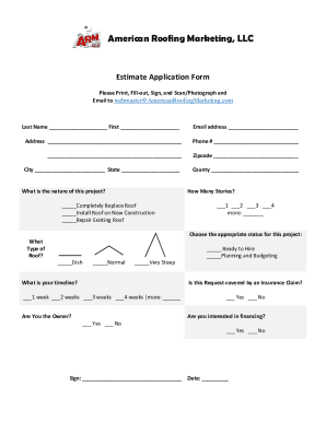 Fillable Online American Roofing Application for Employment Fax Email ...
