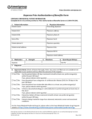 Fillable Online TX Tremfya Prior Authorization of Benefits Form - Amerigroup Fax Email Print ...