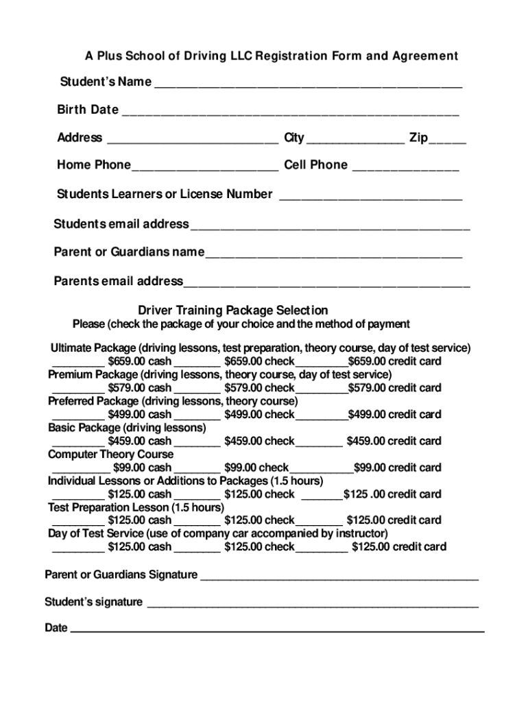 Fillable Online DPS Road Test for Drivers LicenseA-Plus ...