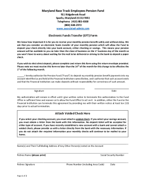 Fillable Online MRT EFT Form - Current Retiree Fax Email Print - pdfFiller