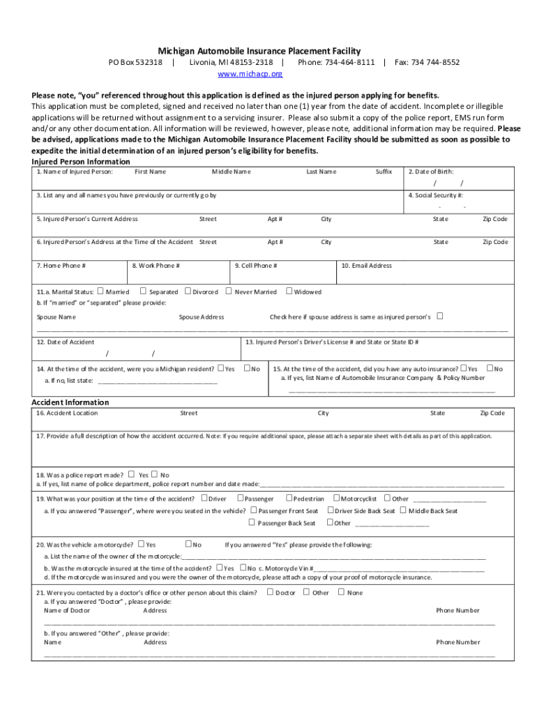 Fillable Online MACP Claim Form and Release of Information Fax Email ...