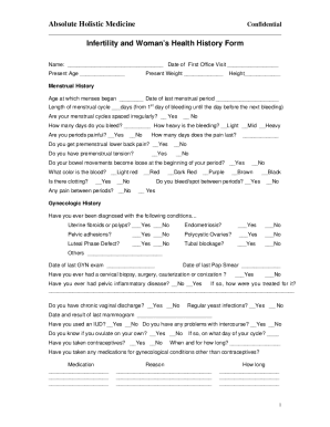 Fillable Online Dr Bai Infertility Patient Form.doc Fax Email Print ...