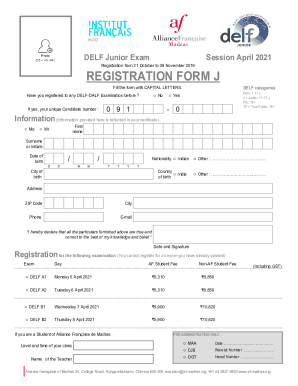 Fillable Online DELF A2 junior sample papers - DELF A2 junior past exam ...