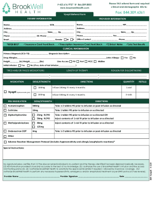 Fillable Online Vyepti Referral Form Fax Email Print - pdfFiller