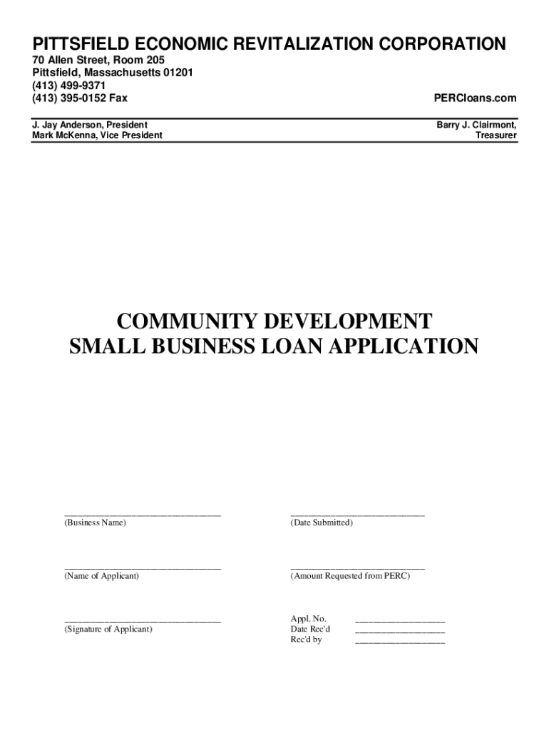 Fillable Online Pittsfield City DCD Department 70 Allen St Ste 205 ...