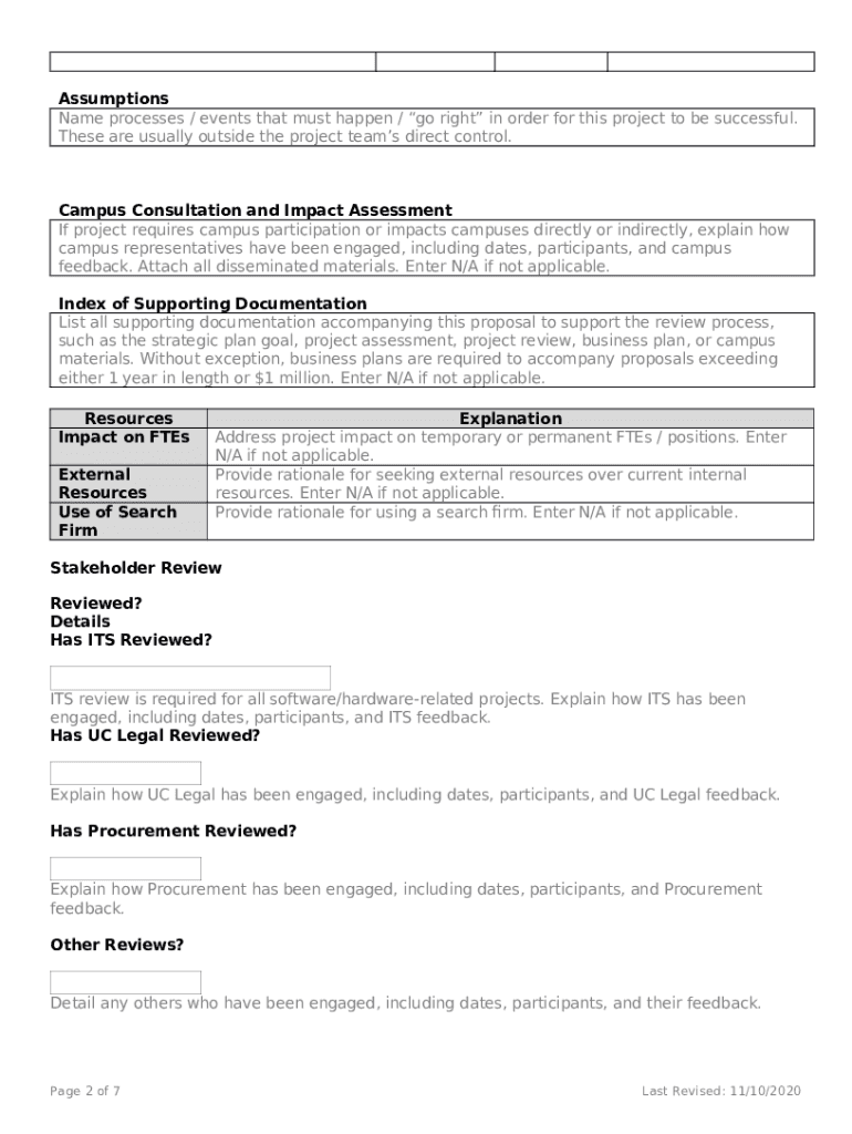 Major Projects and Initiatives Proposal Doc Template | pdfFiller