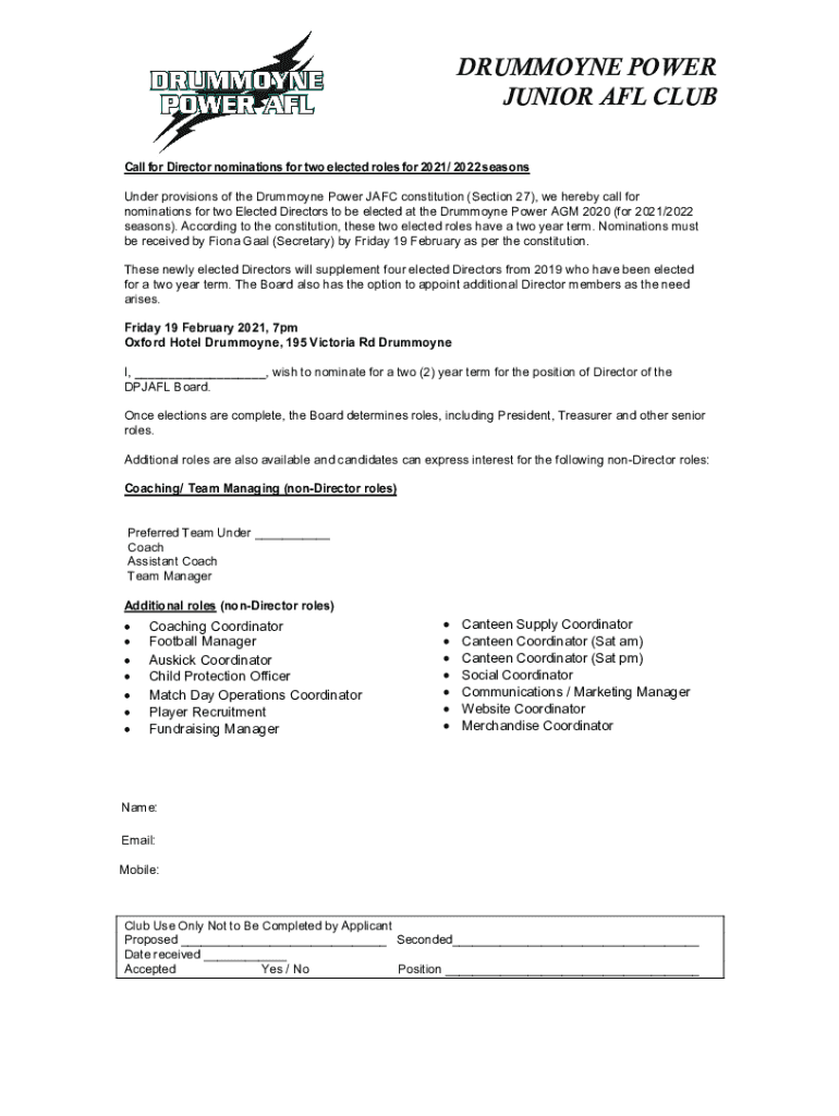 Fillable Online 2018-09-09 Power Dir Nom Form.docx Fax Email Print ...