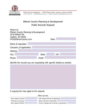 Fillable Online Elkhart County Public Services Building - Government ...