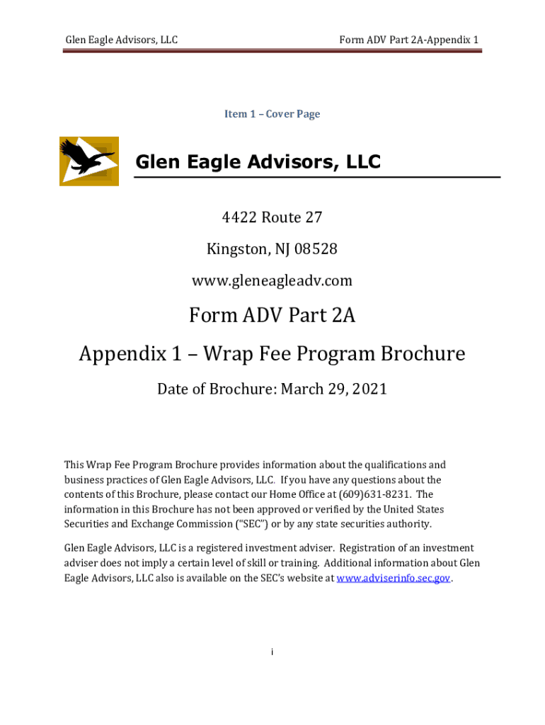 Fillable Online GEA FINAL Form ADV Part 2AAppendix 1 March 21 Fax Email ...