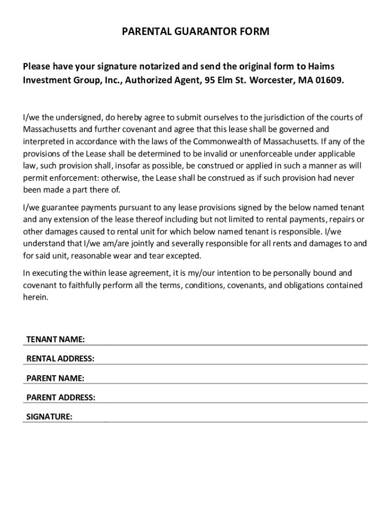 Fillable Online How to notarize a lease guarantor form Fax Email Print ...