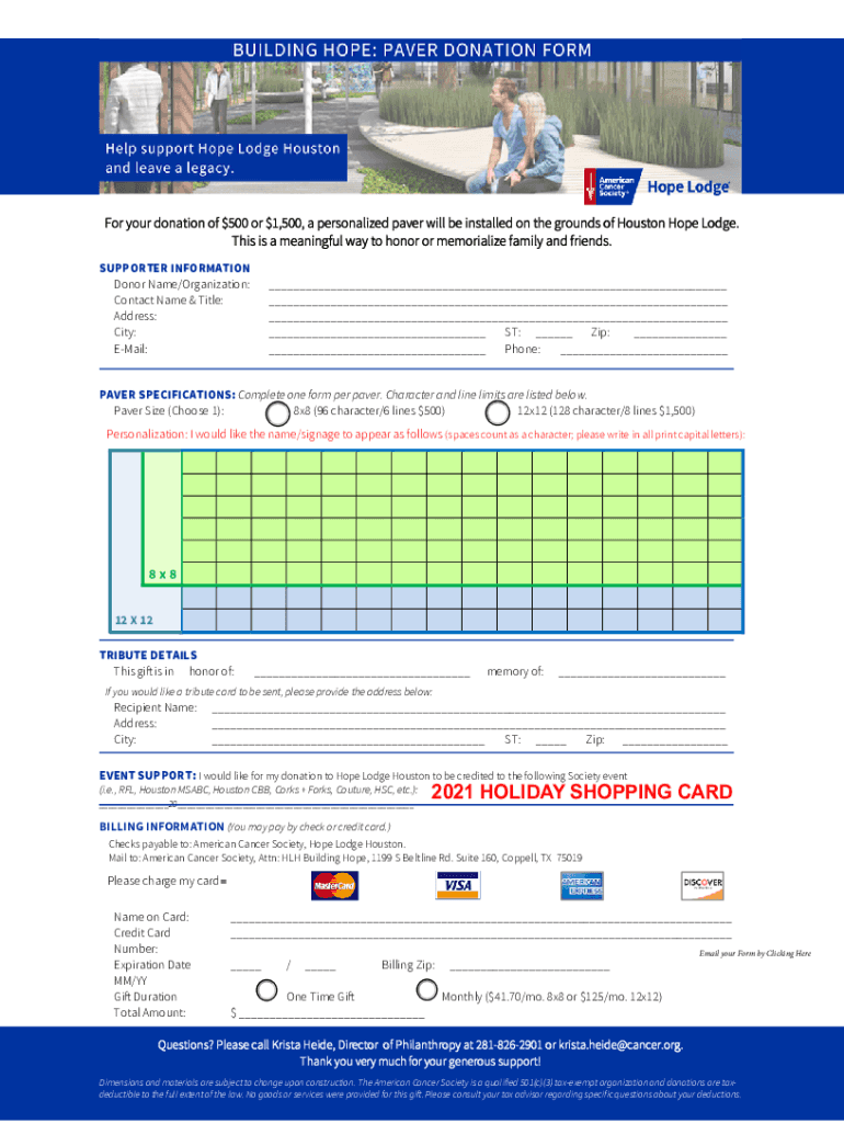 Fillable Online Houston Paver Order Form 2021 Fax Email Print - pdfFiller