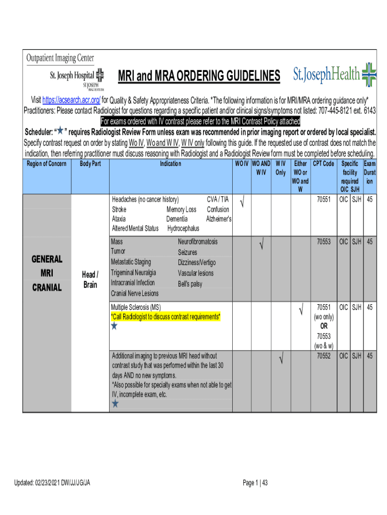 Fillable Online ACR Radiology Coding SourceAmerican College of ...