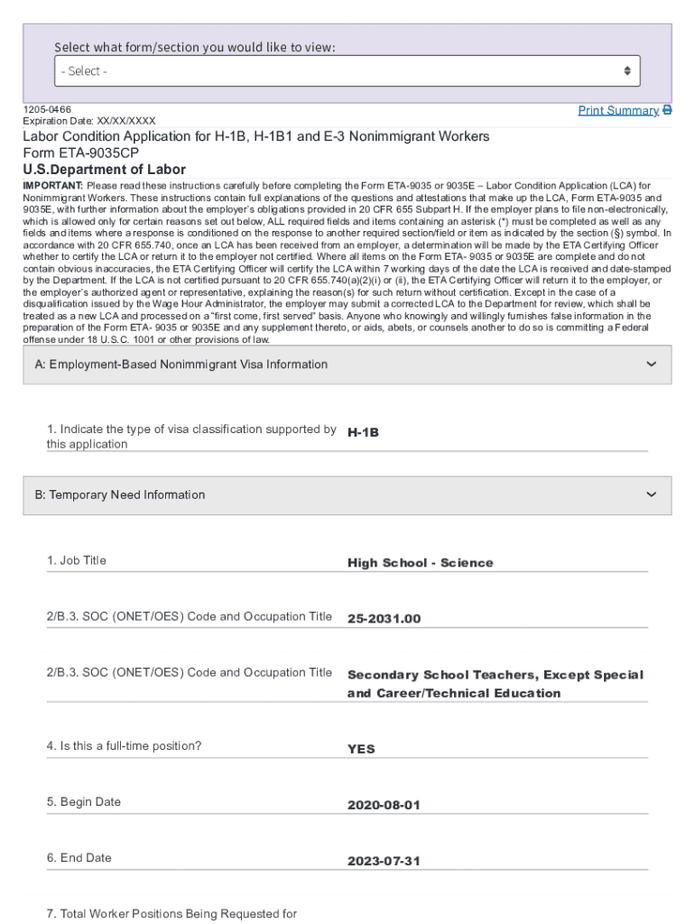 Fillable Online Fillable Online U.S.Department of Labor Form ETA-9035CP ... Fax Email Print ...