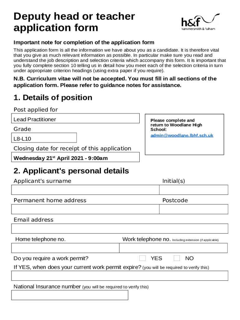 How to get that senior leadership job in teaching ...Headteacher ...