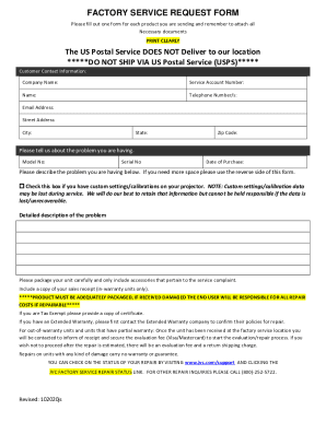 Fillable Online 7+ Service Request Form Templates - Word Excel ...