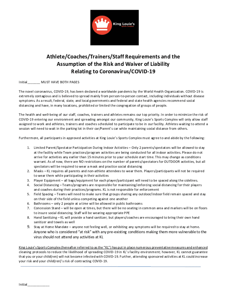 Fillable Online Athlete/Coaches/Trainers/Staff Requirements and the ... Fax Email Print - pdfFiller