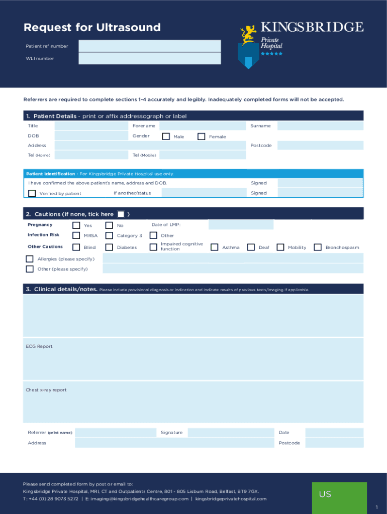 Fillable Online Ultrasound Consent Forms - Medical Forms, Letters and ...