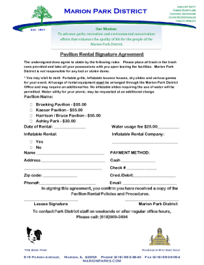 Fillable Online Banner Authorization Form Marion Park District Fax ...