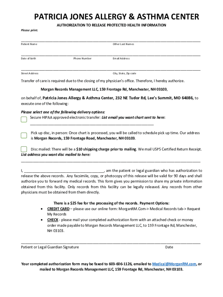 Fillable Online Patient Authorization - allergy-asthma-docs.com Fax ...