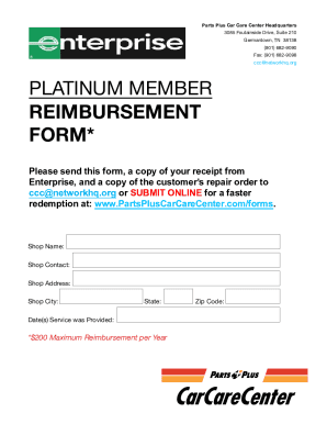 Fillable Online ENTERPRISE RENTAL CAR PROGRAM Fax Email Print - pdfFiller