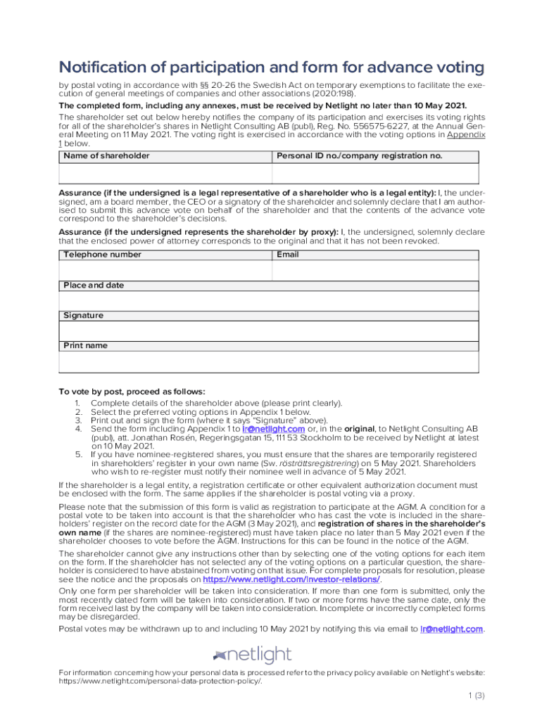 Fillable Online Postal voting form - 2021-04-08 - FINAL DRAFT.docx Fax ...