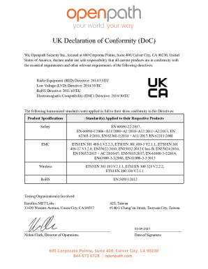 Fillable Online Technical documentation and EU declaration of ...