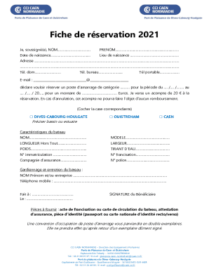 Remplissable En Ligne NOM PRENOM DATE ET LIEU DE NAISSANCE Faxer Email ...