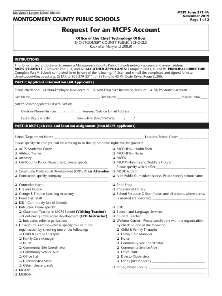 Fillable Online Webmaster Account Request - ww2.montgomeryschoolsmd.org Fax Email Print - pdfFiller