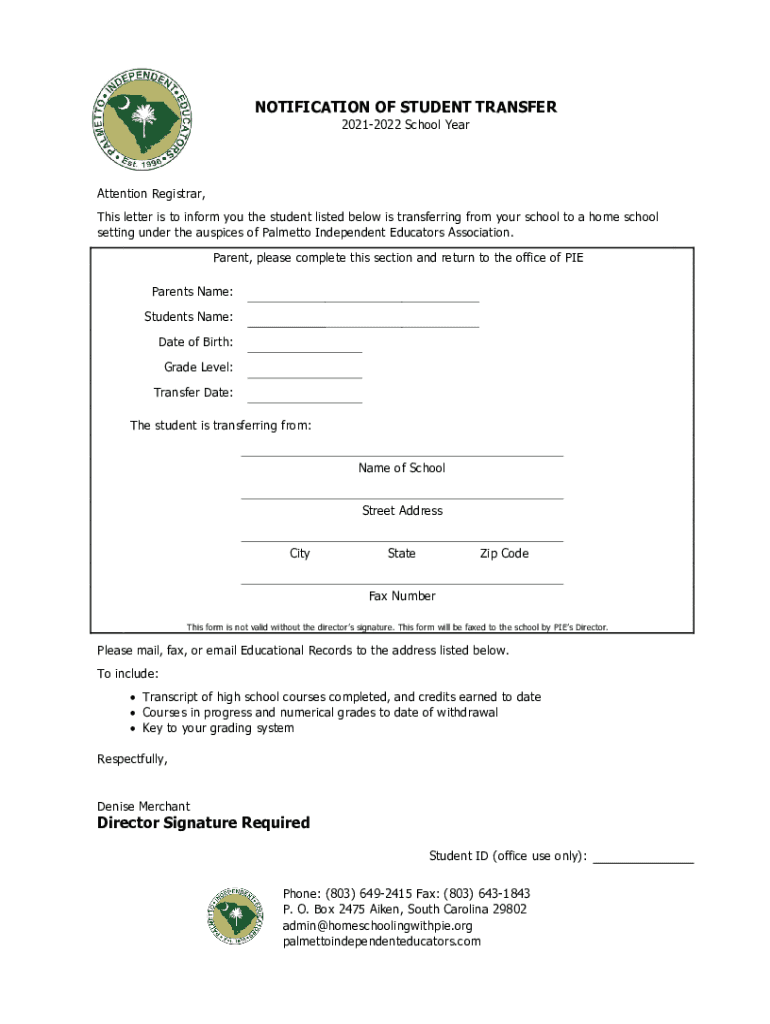 Fillable Online Writing a School Transfer Request Letter with Sample ...