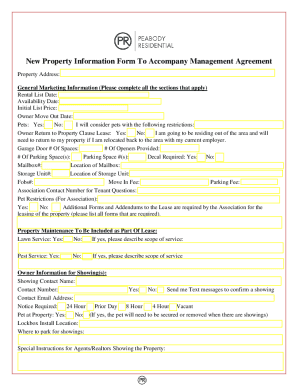 Fillable Online x4OWNER PROPERTY INFORMATION FORM.doc Fax Email Print ...
