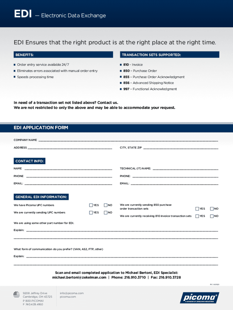 Fillable Online What is EDI? (Electronic Data Interchange): The Complete ... Fax Email Print ...