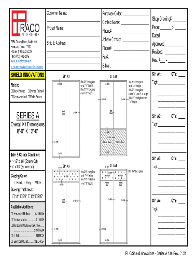 Fillable Online Shield Innovation - RACO Interior Products Fax Email ...