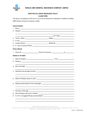Fillable Online 6 EAR - Claim Form Fax Email Print - pdfFiller
