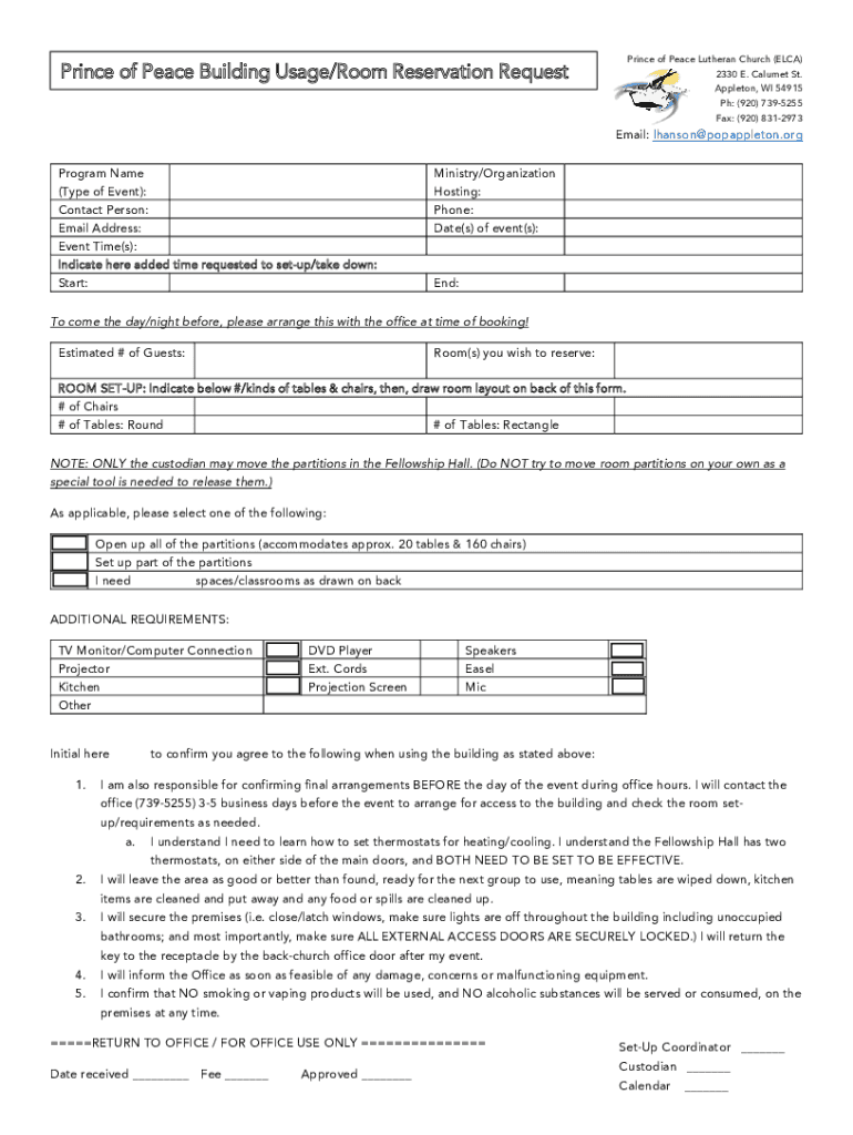 Fillable Online Building Usage Fillable Form - media1.razorplanet.com ...